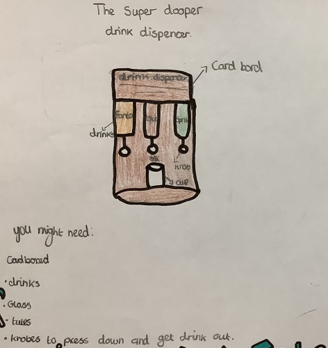 The Super Dooper Drinks Dispenser : Little Inventors